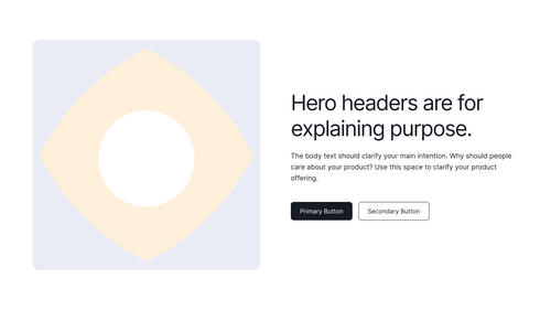 Hero Header Components